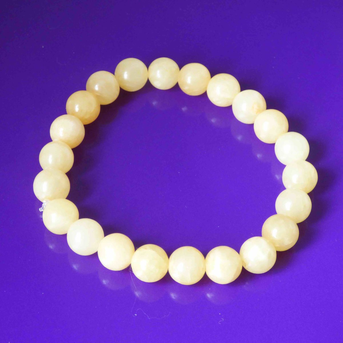 Bracelet calcite jaune - pierres bijoux mineraux merignac